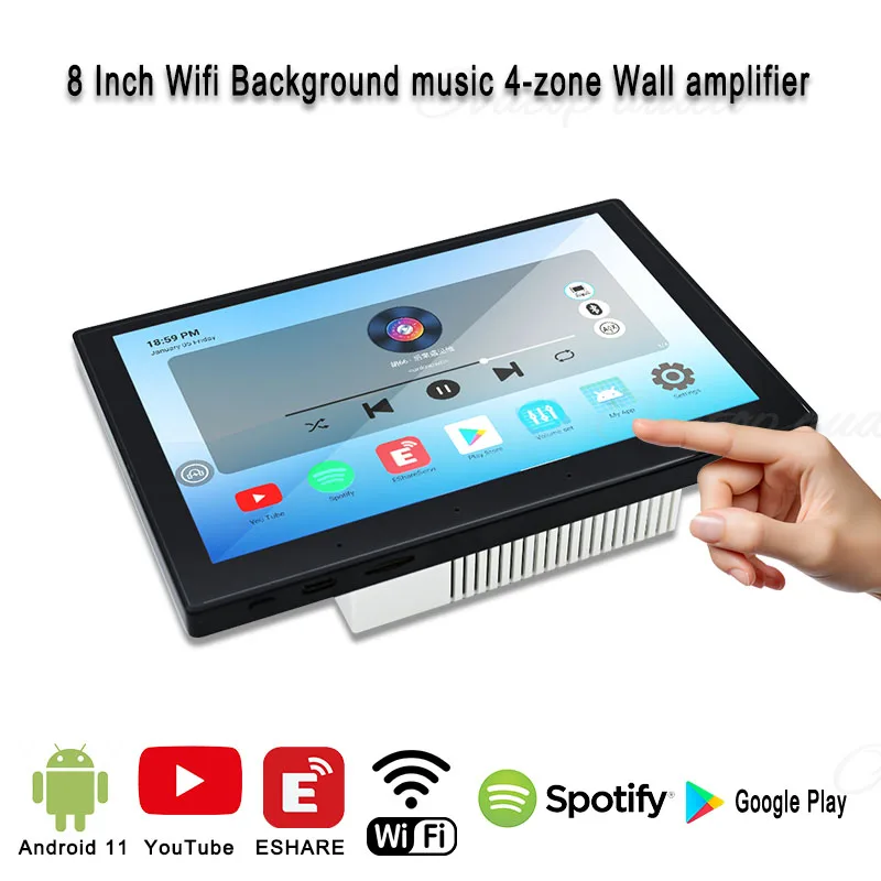 8inch-Android-11-Background-Music-System-Stereo-Sound-WIFI-Eshare-4 ...