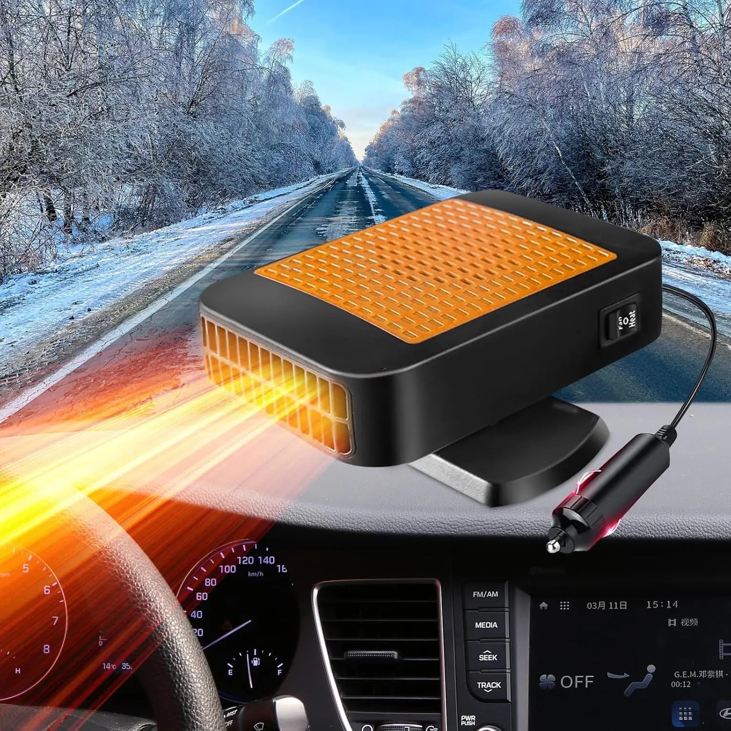 1PC Car Heater Diesel Air Heater 12V 10L Thermostat Monitor & Remote ...
