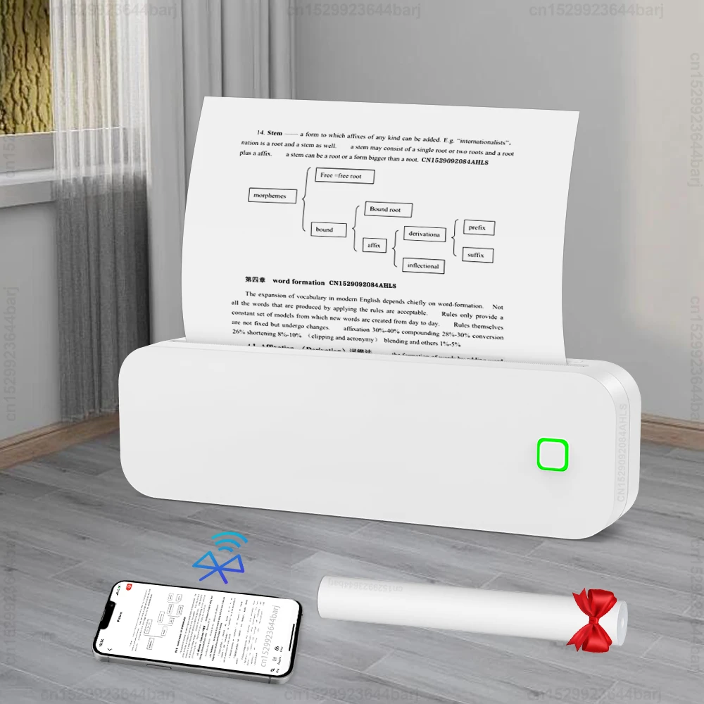 Portable-A4-Thermal-Printer-D210-Wireless-Tattoo-Stencil-Printer-Bluetooth-PDF-Word-Document-A4 ...