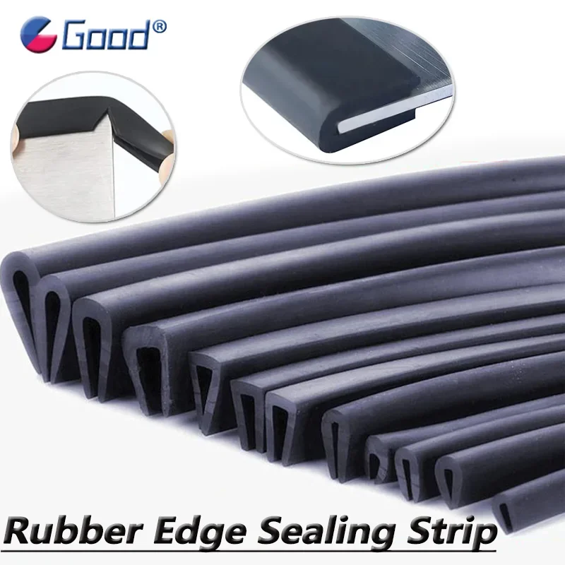 1M-Black-U-Shaped-Rubber-Edge-Sealing-Strip-U-Section-Protector-Edges ...