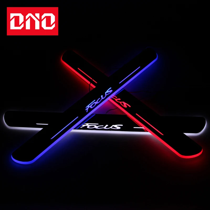 Trim Pedal LED Car Light Door Sill Scuff Plate Pathway Dynamic Streamer ...