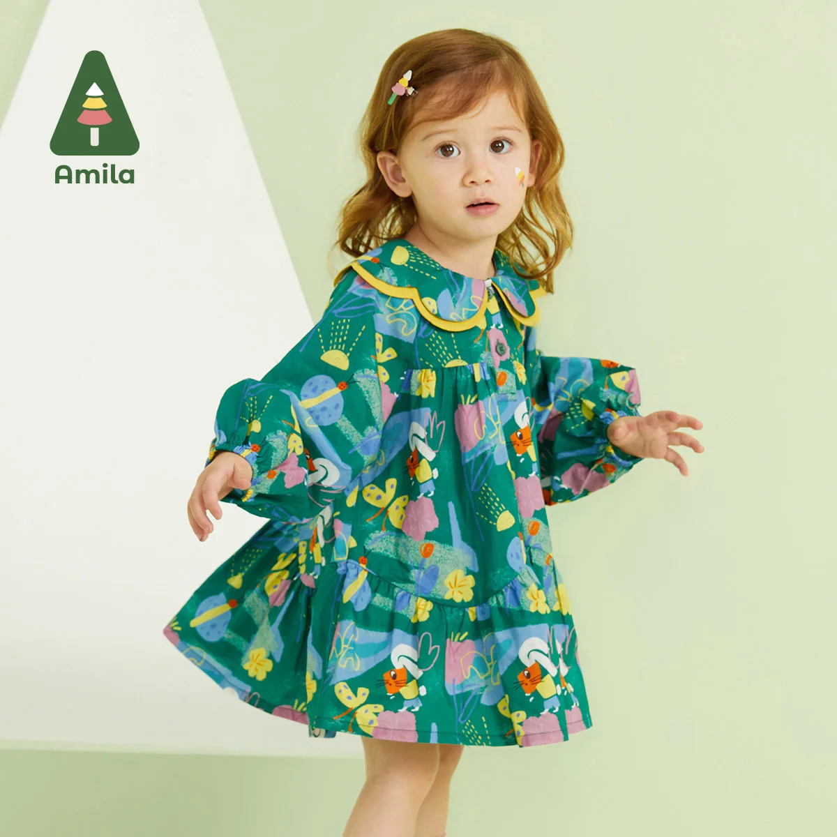 Amila-beb-menina-vestido-2023-primavera-novo-100-algod-o-manga-longa ...