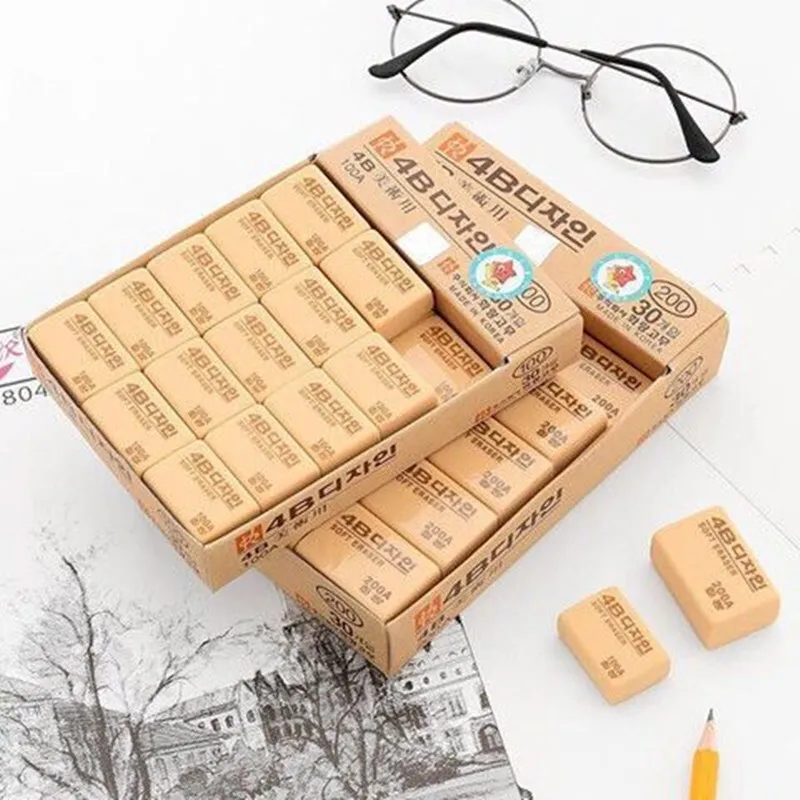 10pcs-Pencils-Eraser-Stationery-Soft-Rubber-Office-School-Correction ...