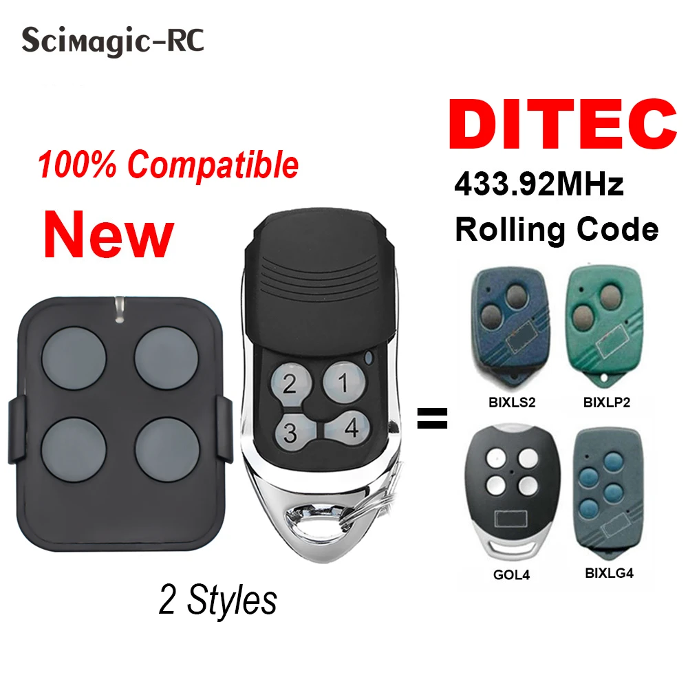Ditec GOL4 Ditec BIXLP2 BIXLS2 Remote Control 433 mhz Handheld ...