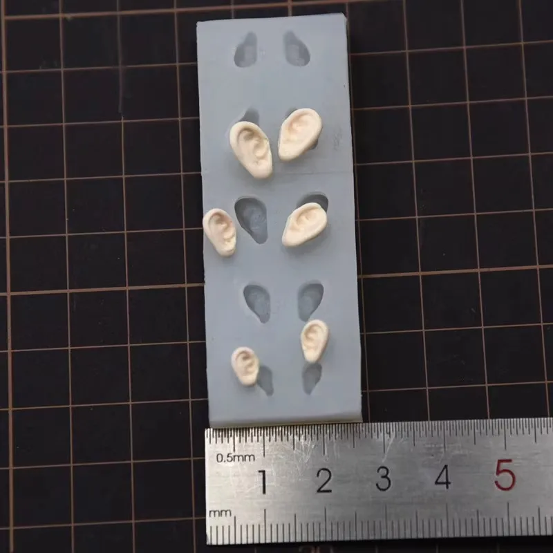 Molde-de-silicona-para-oreja-de-mu-eca-Q-moldes-de-arcilla-ultraligeros ...