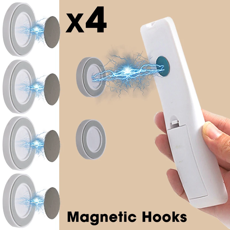 1-4-Pairs-Wall-Mount-Magnetic-Hooks-Remote-Control-Holder-Router ...