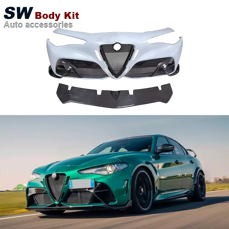 Part-Of-The-Carbon-Fiber-GTAm-Style-Giulia-Front-Bumper-For-Alfa-Romeo ...