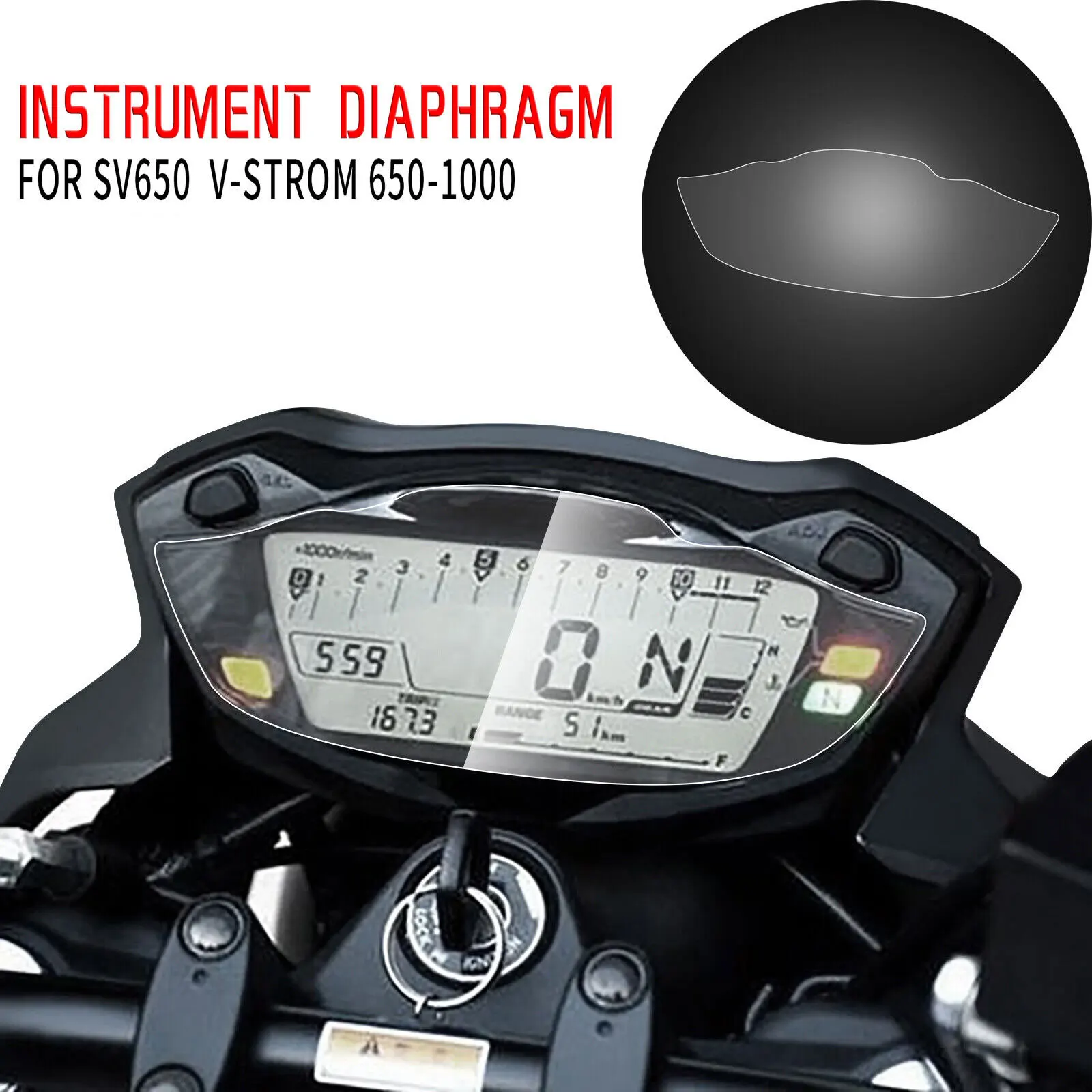 For Suzuki 2016-2017 SV650 GSX-S1000 GSX-S750 Cluster Scratch Cluster ...