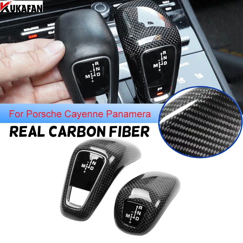 Replacement-Real-Carbon-Fiber-Car-Gear-Head-Suitable-Knob-For-Porsche ...