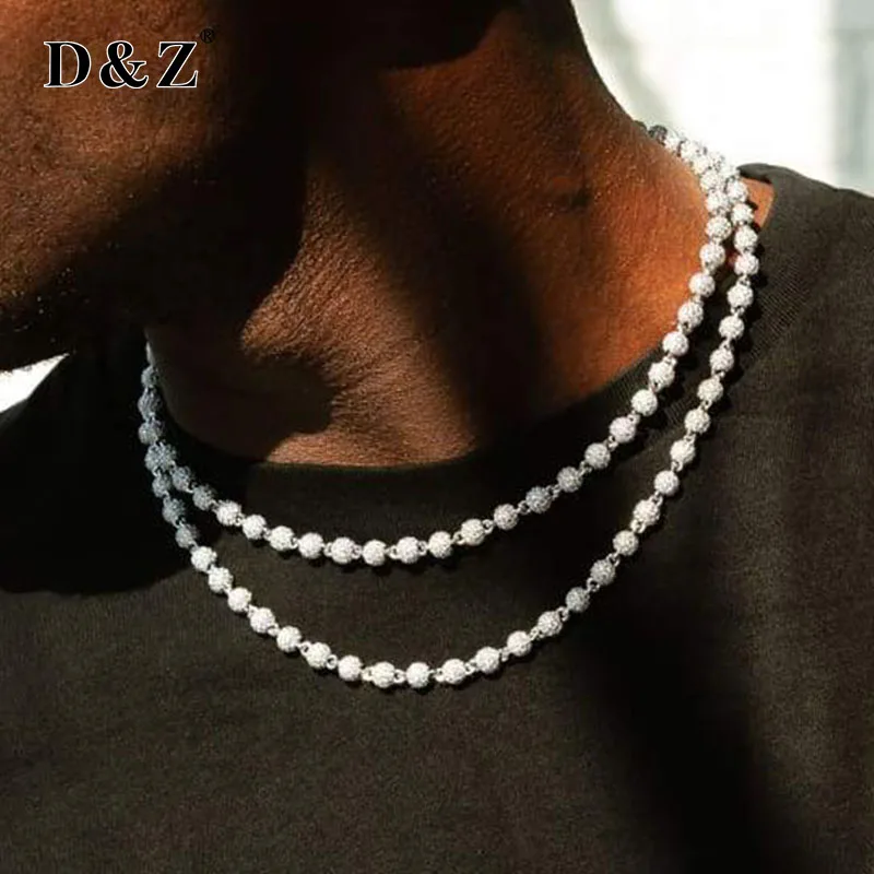 D-Z-New-6mm-Ball-Chain-Bead-Necklace-With-Spring-Button-Brass-Material ...
