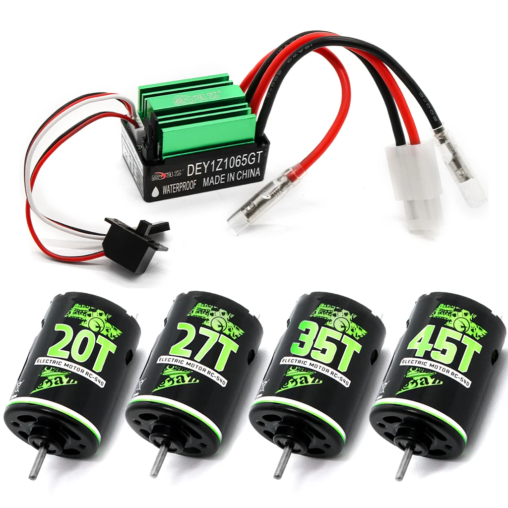 RC-540-Brushed-Motor-20T-45T-with-320A-ESC-Brushed-Electric-Speed ...