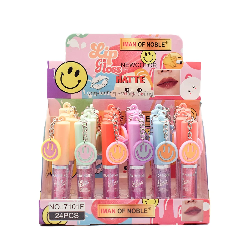 24Pcs-Cute-Smile-Face-Lip-Gloss-Set-Lip-Plumper-Color-Changing ...