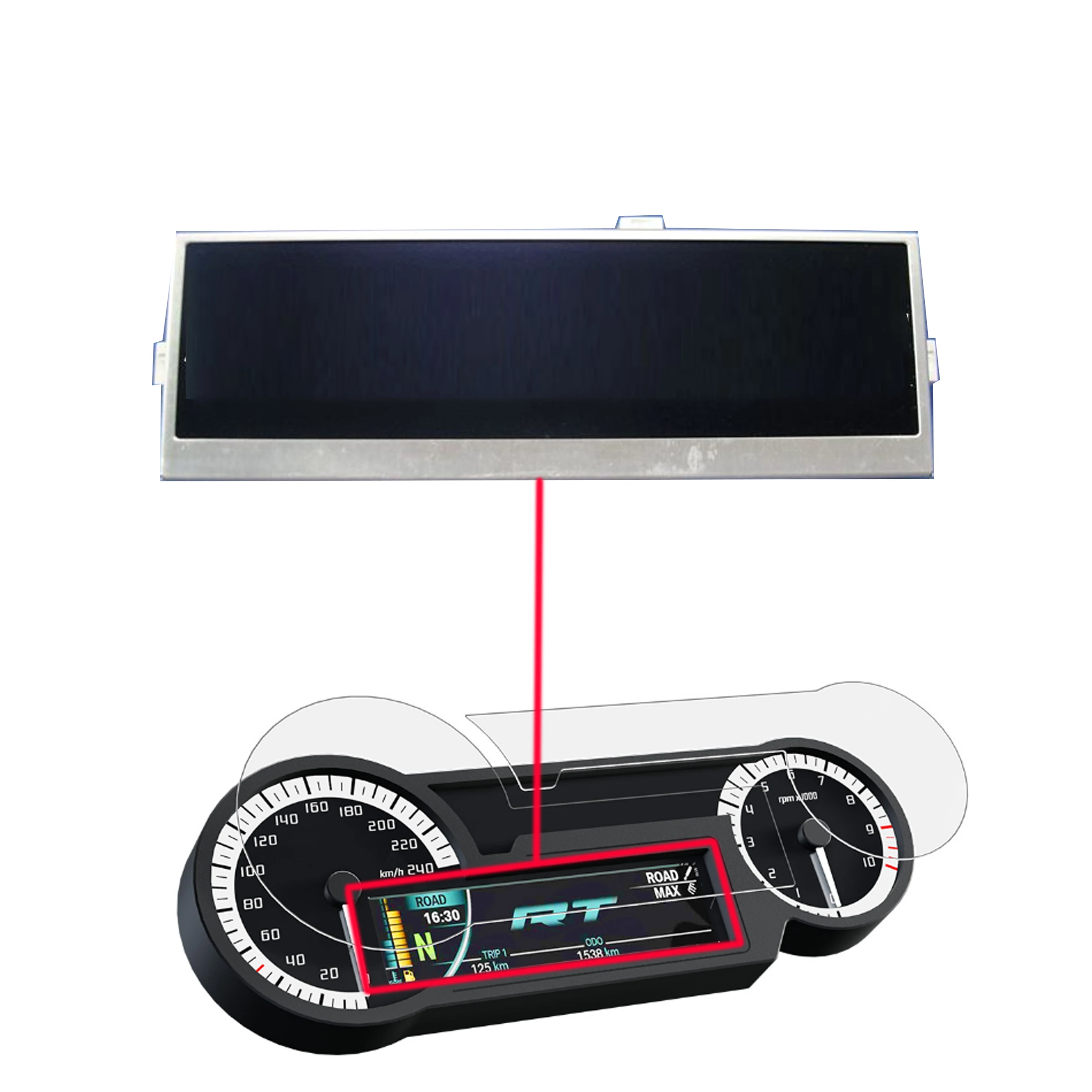 New-Motorcycle-Motorbike-Dashboard-GPS-Radio-LCD-Display-for-BMW ...