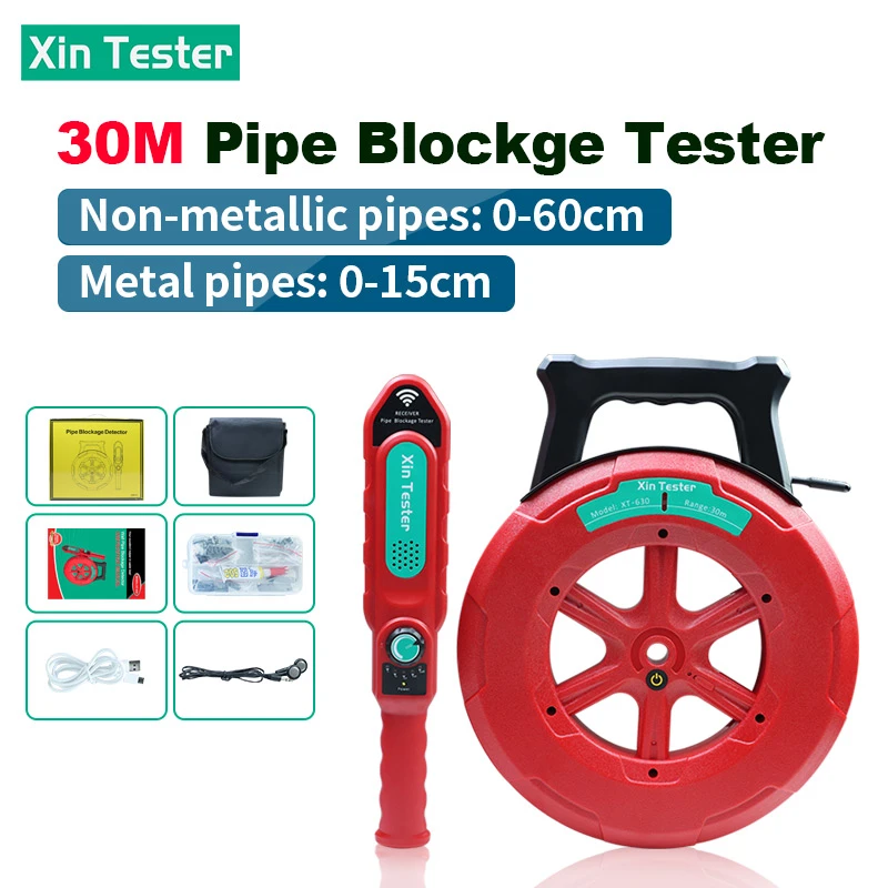 Home Plumbing Tool Pipe Blockage Detector - Find Clogs In Home Pipes Up ...