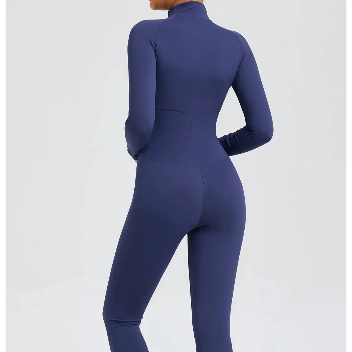 Ningyu High-intensity Workout Compression Suit Women's Zippered Long ...