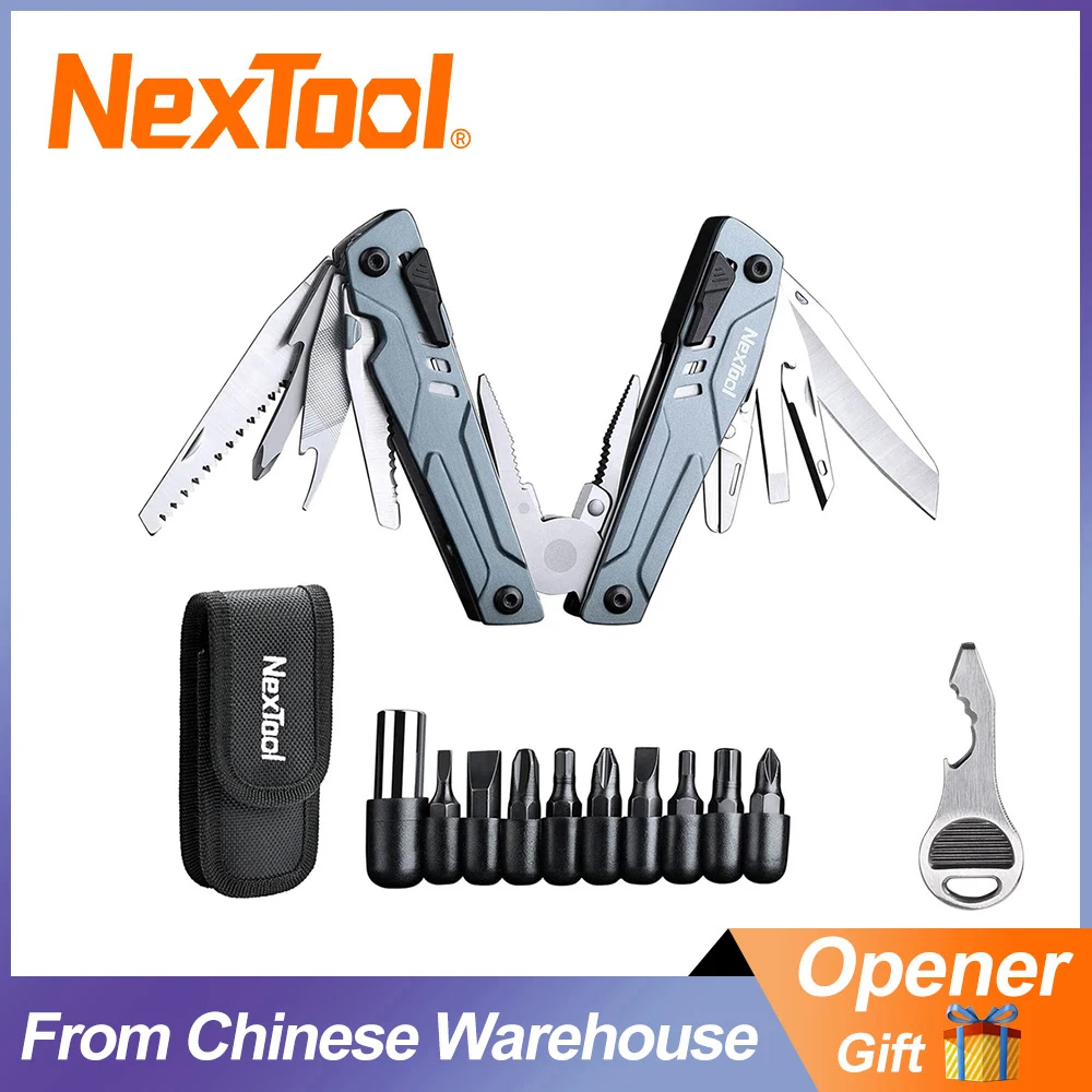 Nextool Sailor Pro 14-in-1 Multi-function Tools Folding Pliers Camping Hiking Portable Scissors ...
