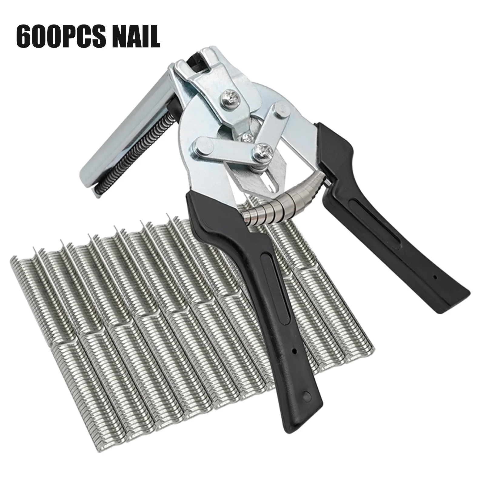 Hog-Ring-Plier-Tool-and-600Pcs-M-Clips-Staples-Rabbit-Chicken-Mesh-Cage ...