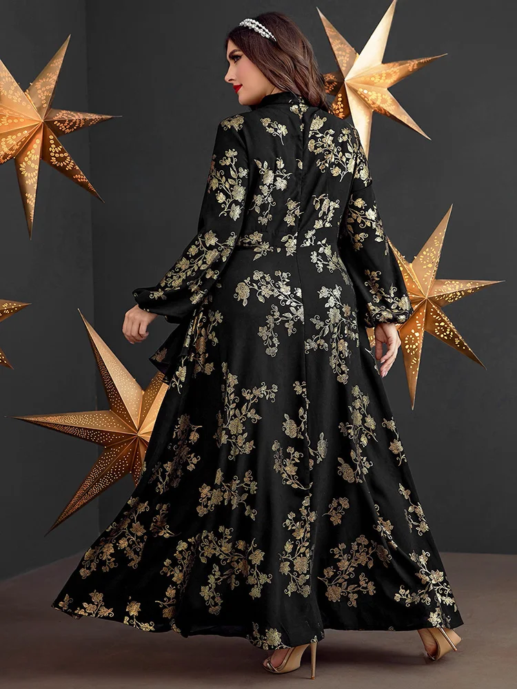 TOLEEN Women Plus Size Large Maxi Dresses 2022 Black Luxury Chic ...