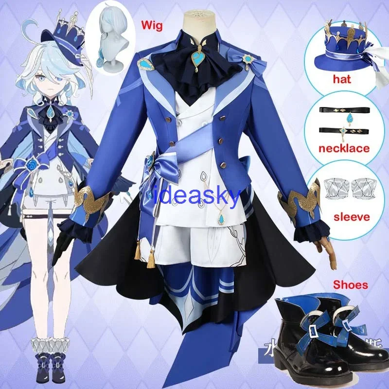 anime-game-genshin-impact-focalors-cosplay-for-Women-men-kids-hat-wig ...