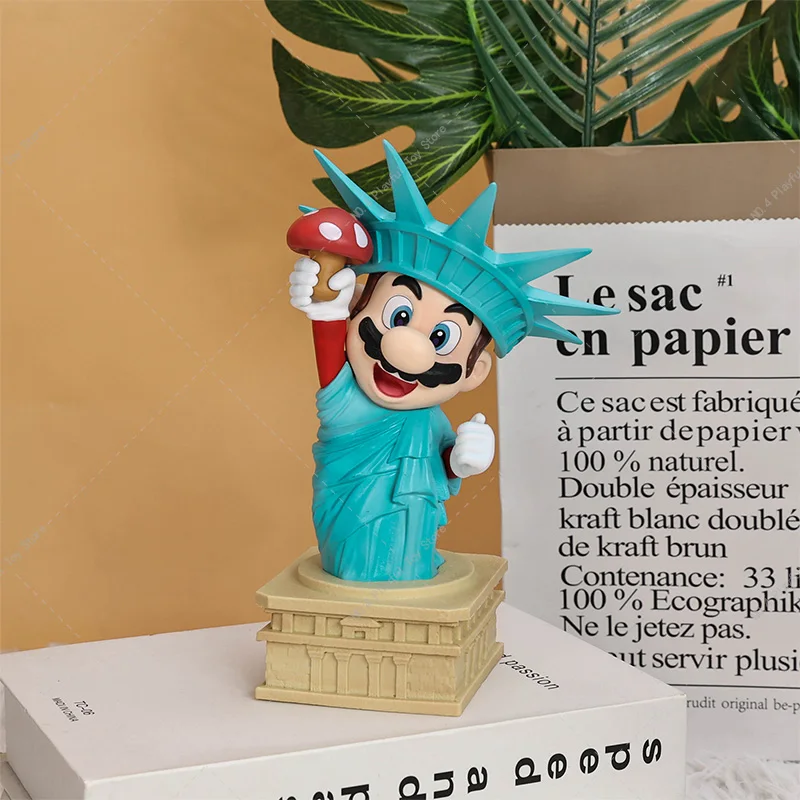20CM-Super-Bros-Action-Figures-Mario-Cosplay-Statue-of-Liberty-Mario ...
