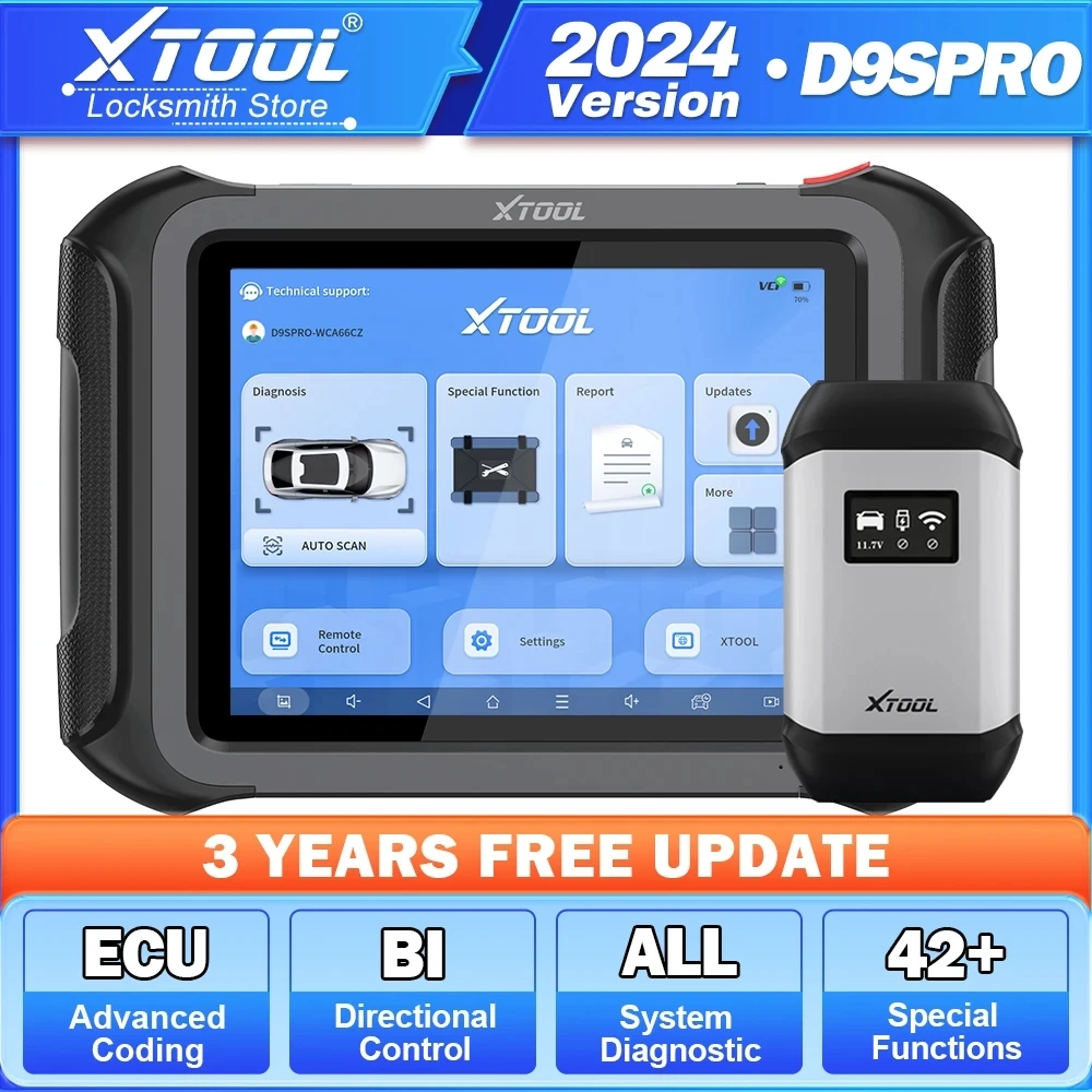XTOOL-D9SPro-Car-Diagnostic-Tools-Topology-Map-ECU-Coding-Key ...