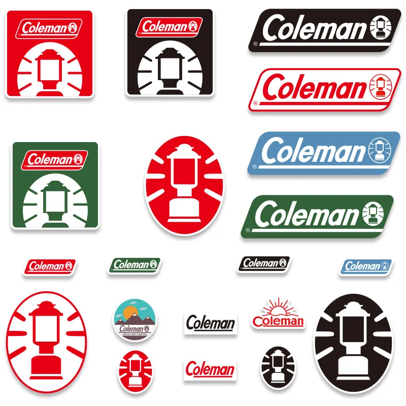 20Pcs Coleman Stickers for Notebook Stationery Vintage Sticker ...