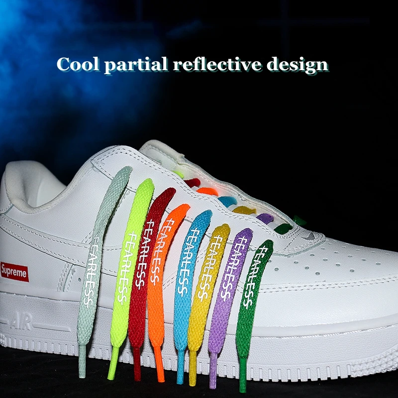 supreme nike print shoelaces 💳 Letter Printing Shoe Laces Flat Classic ...