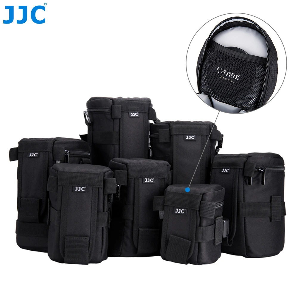 JJC Camera Lens Bag &Belt Waterproof Lens Case Storage Pouch for Canon ...