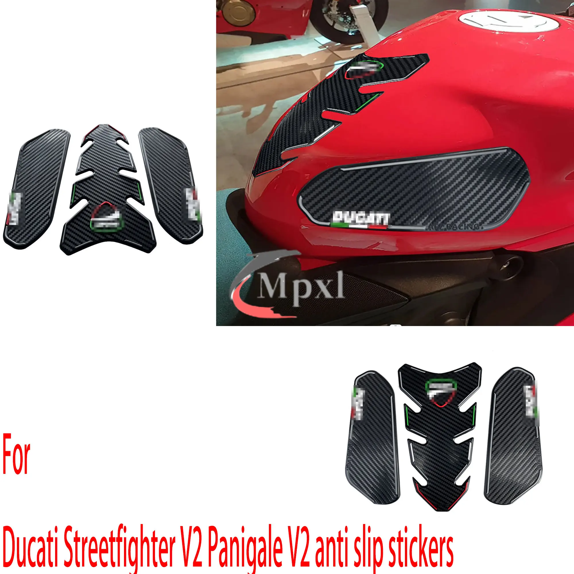 For Ducati Streetfighter V2 Panigale V2 Motorcycle Fuel Tank Cover ...