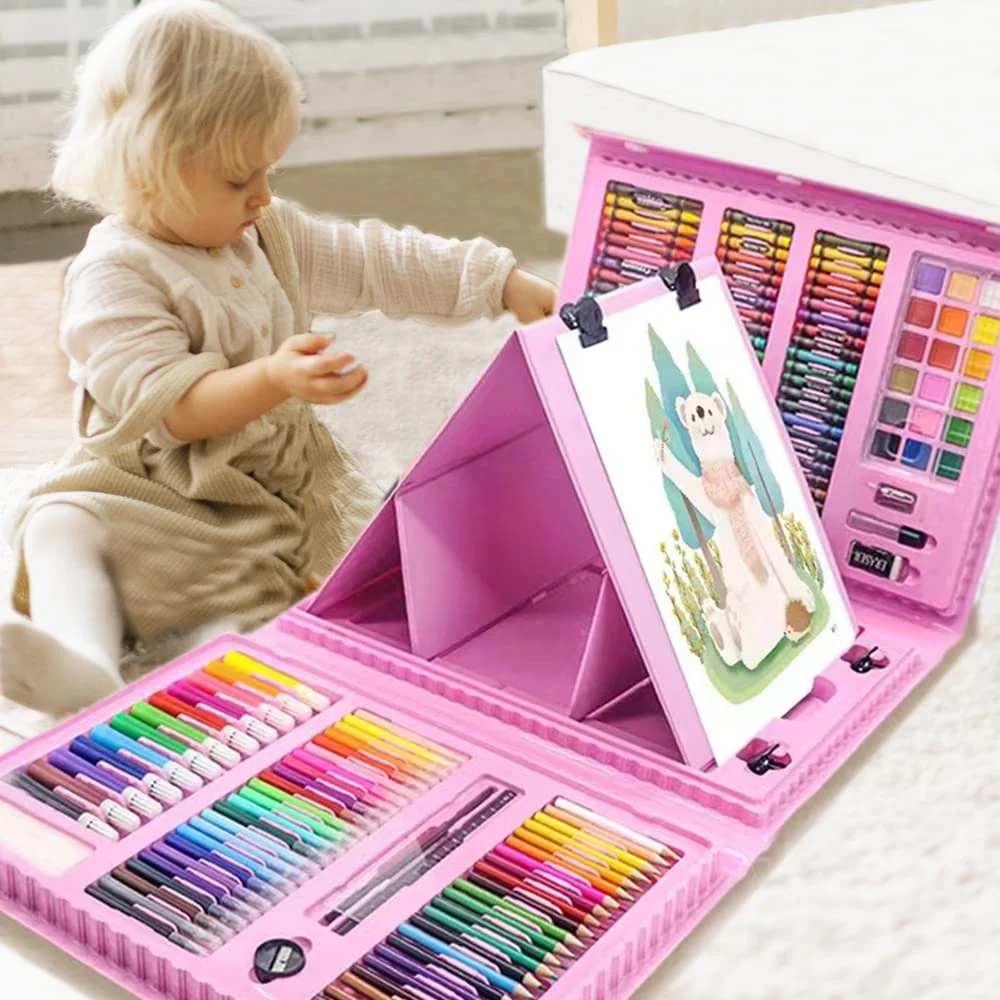42-86-208Pcs-Children-Art-Painting-Set-Watercolor-Pencil-Crayon-Water ...