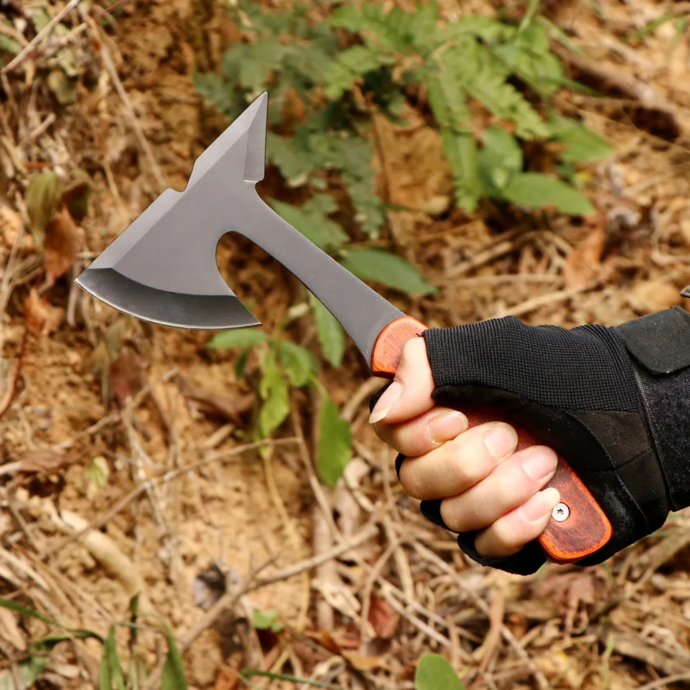 Multifunctional-Axe-Hatchet-Wooden-Handle-Chopping-Axe-Cut-Firewood ...