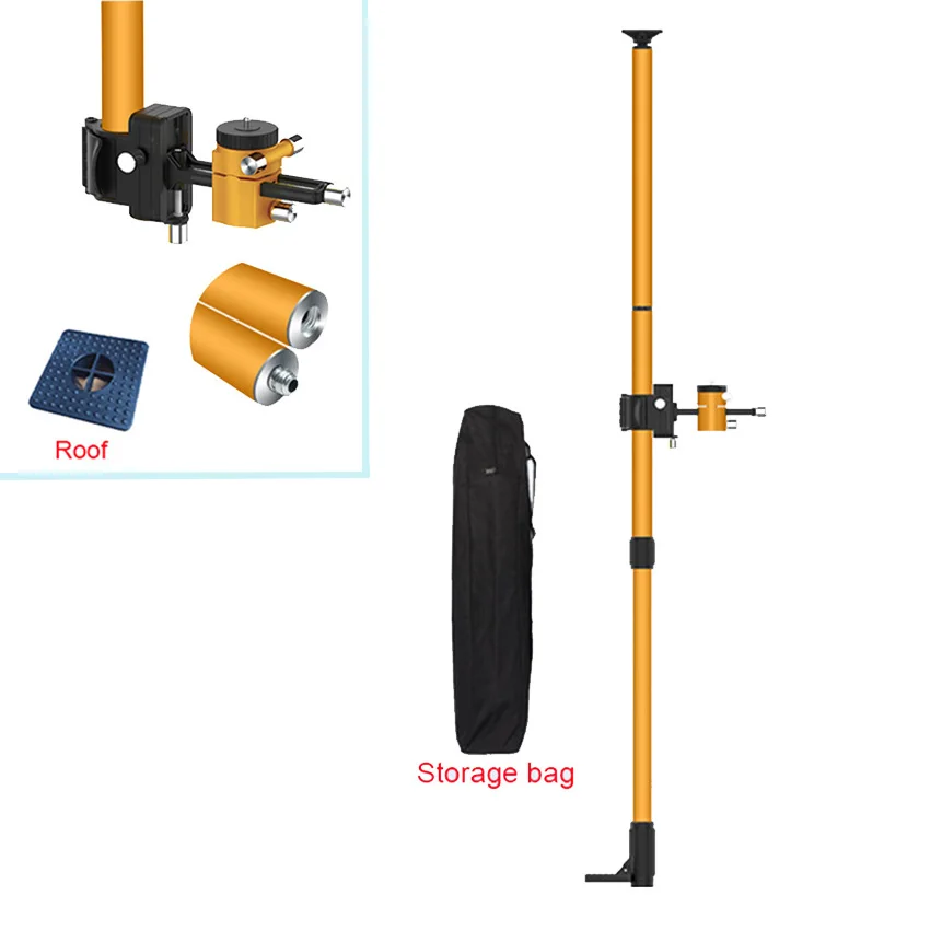 New-3-4M-4-2M-Laser-Level-Extend-Bracket-Telescopic-Rod-Level-Gauge ...