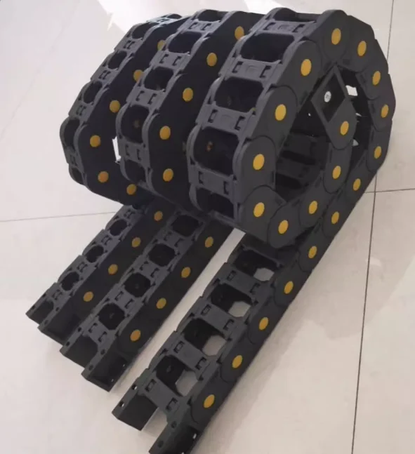Transmission Nylon Cable Drag Chains 1m 35*75mm Semi-enclosed Towline ...