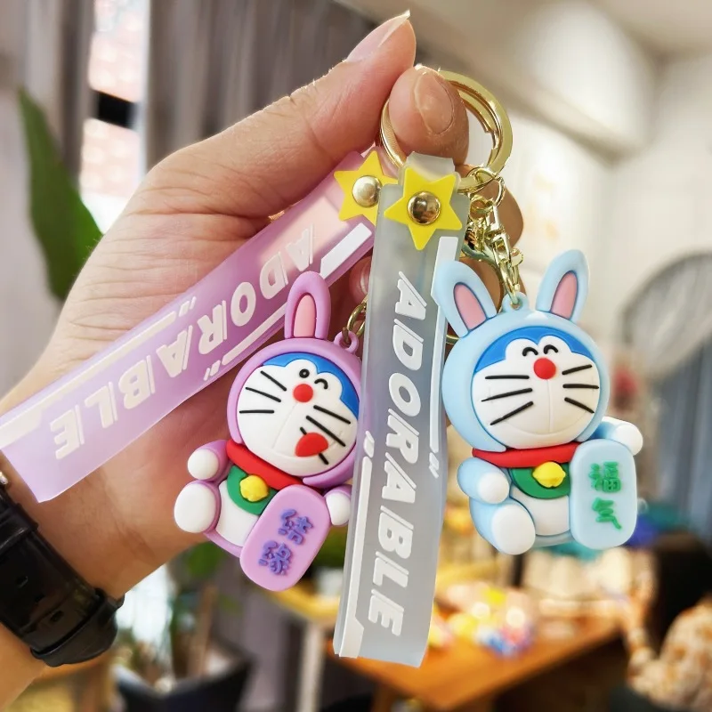 Cartoon-Doraemon-Kawaii-Fortune-Keychain-Doll-Bag-Pendant-Key-Chain ...