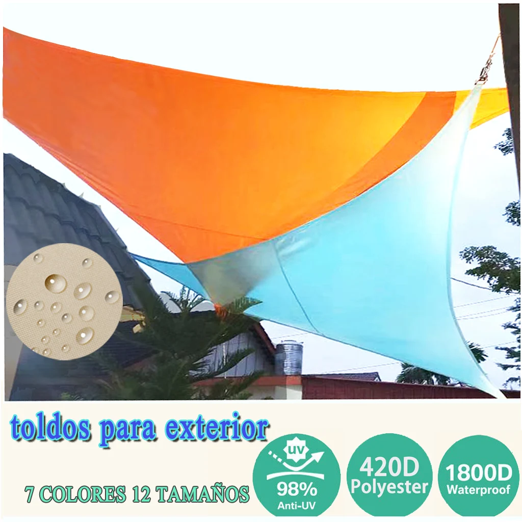 Toldo-vela-de-sombra-para-jard-n-al-aire-libre-tela-triangular-para ...