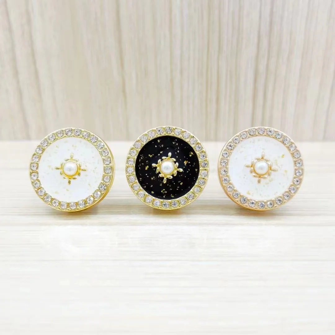 Round Metal Buttons For Clothing Designers Golden Decorative DIY Crafts ...