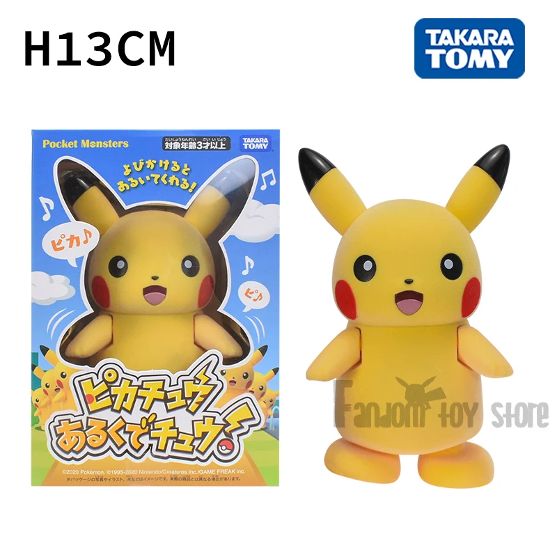 Takara Tomy Pokemon Figure Pikachu Walking Doll Pikachu Walks by Your ...