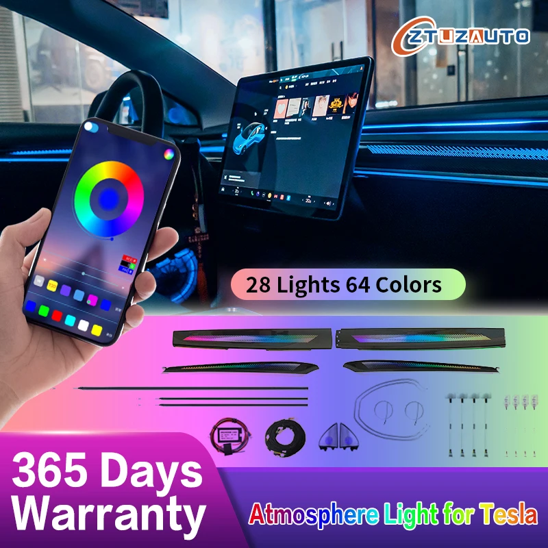 Car-Styling-Ambient-Lamp-Lights-For-Tesla-Model-3-Model-Y-2021-2023 ...