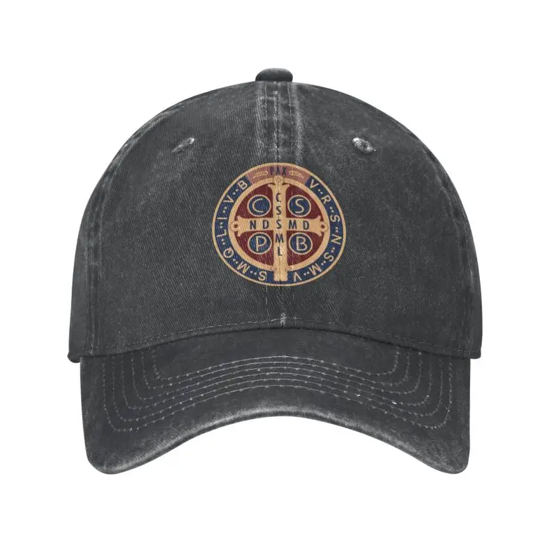 Fashion-Cotton-Saint-Benedict-Medal-Baseball-Cap-Women-Men-Custom ...