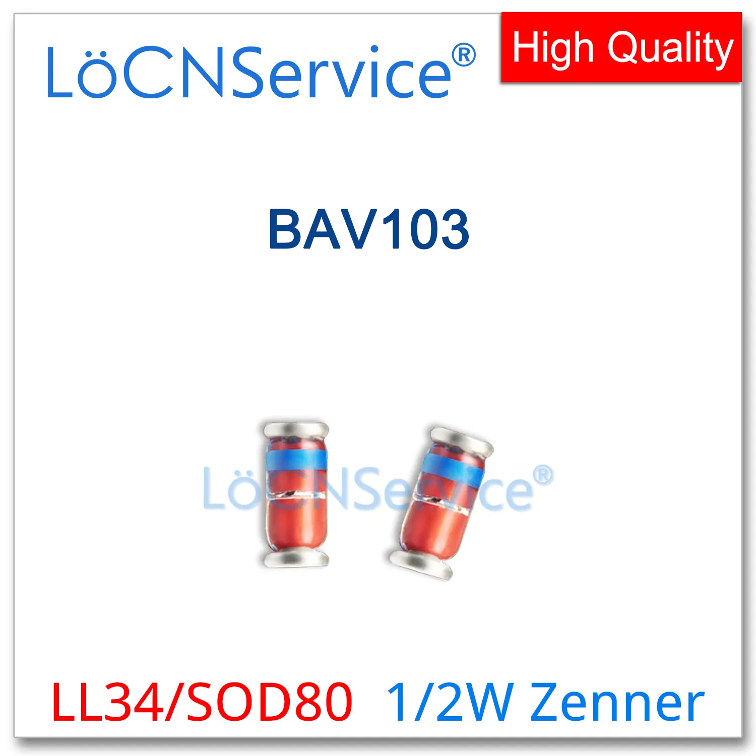 LoCNService-2500PCS-200V-LL34-BAV103-SOD80-1-2W-SMD-RoHS-Silicon ...