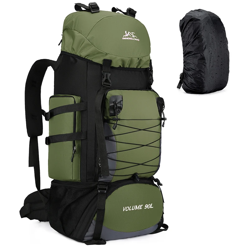 90L Travel Bag Camping Backpack Hiking Army Climbing Bags ...
