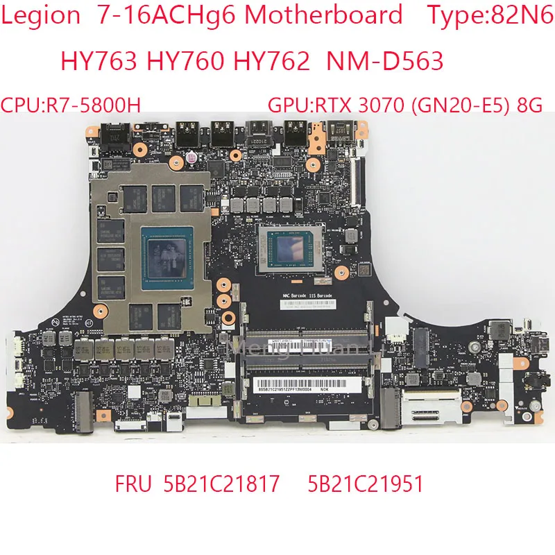 7-16ACHg6-Motherboard-NM-D563-5B21C21817-5B21C21951-For-Legion-7 ...