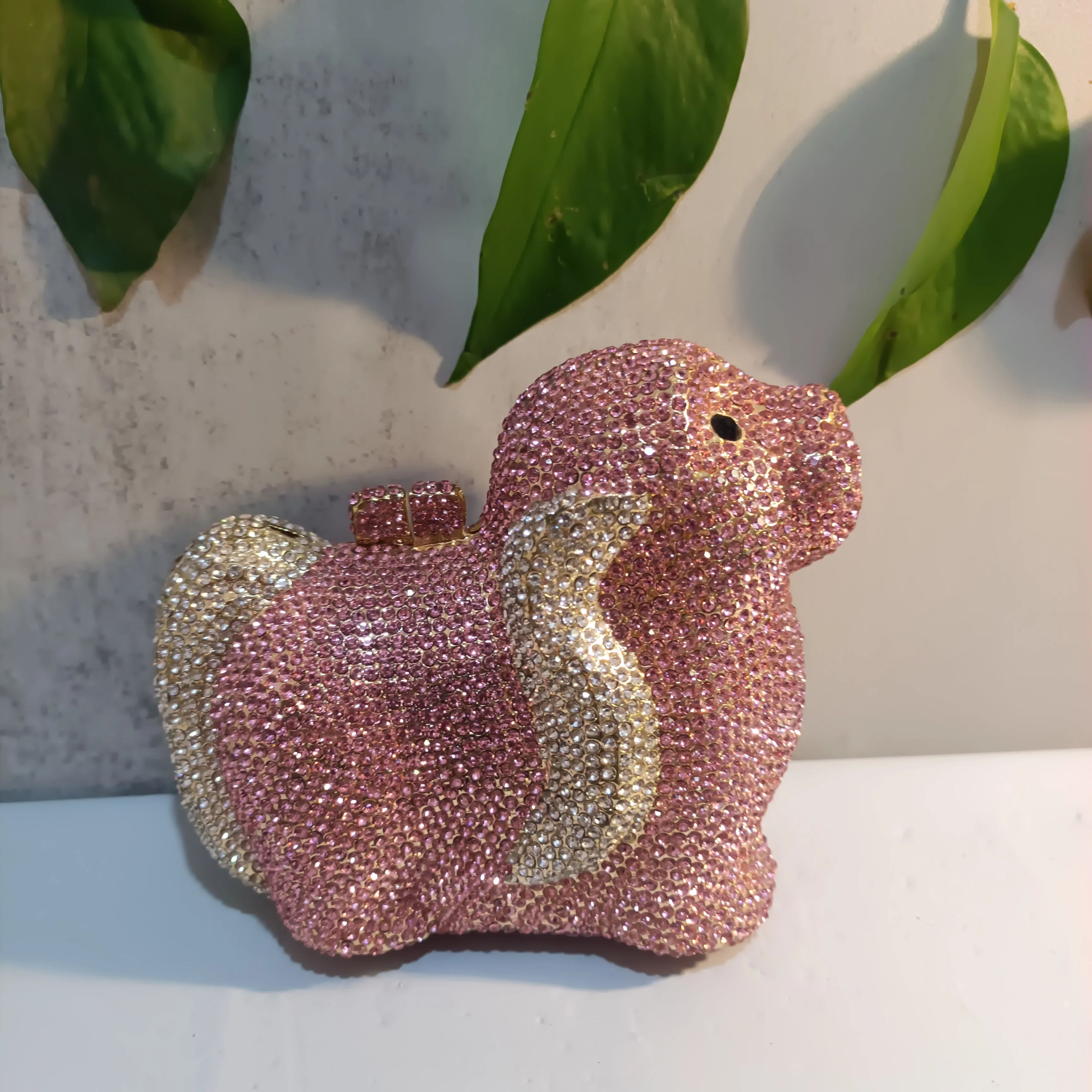 Xiyuan Pink Flying Elephant Cocktail Prom Purse Wedding Bridal Cute ...