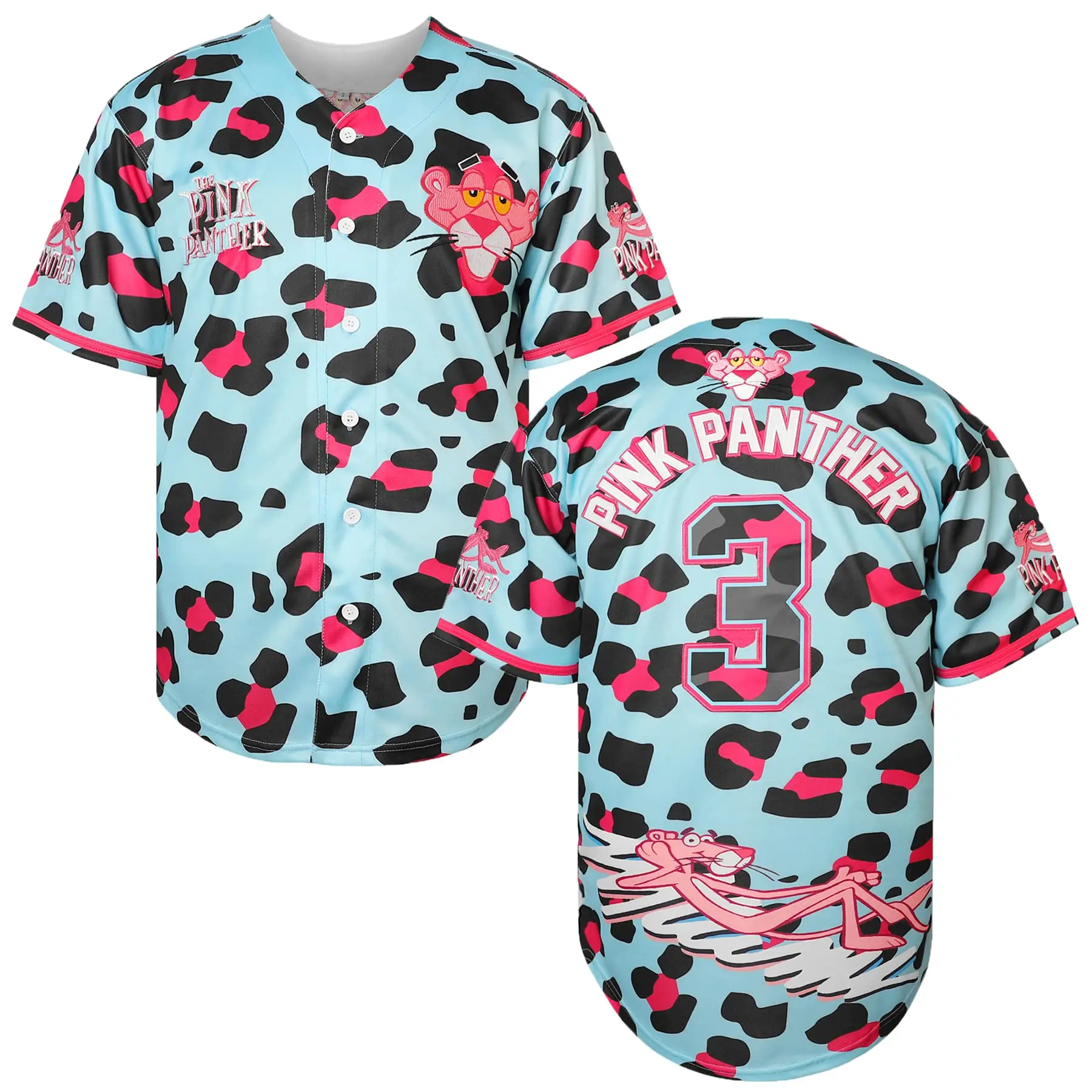 New-Disney-Kids-Clothing-3d-Print-Pink-Panthers-Baseball-Uniforms ...
