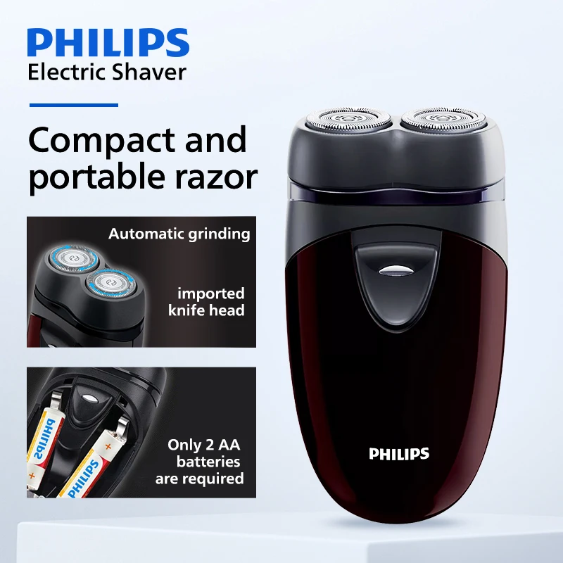 PHILIPS PQ206 Electric Shaver 2*AA Battery Type Economic Mini Men ...