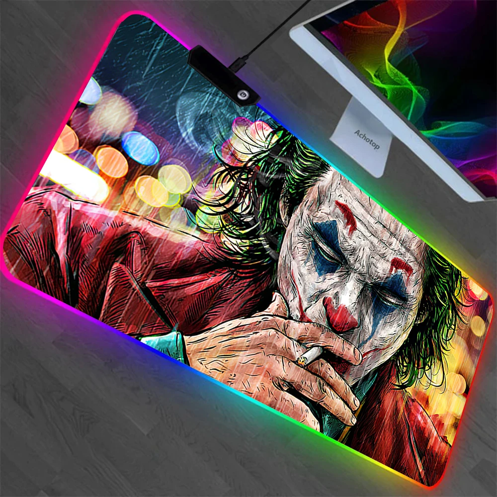J-jokers RGB Pc Gamer Keyboard Mouse Pad Mousepad LED Glowing Mouse ...