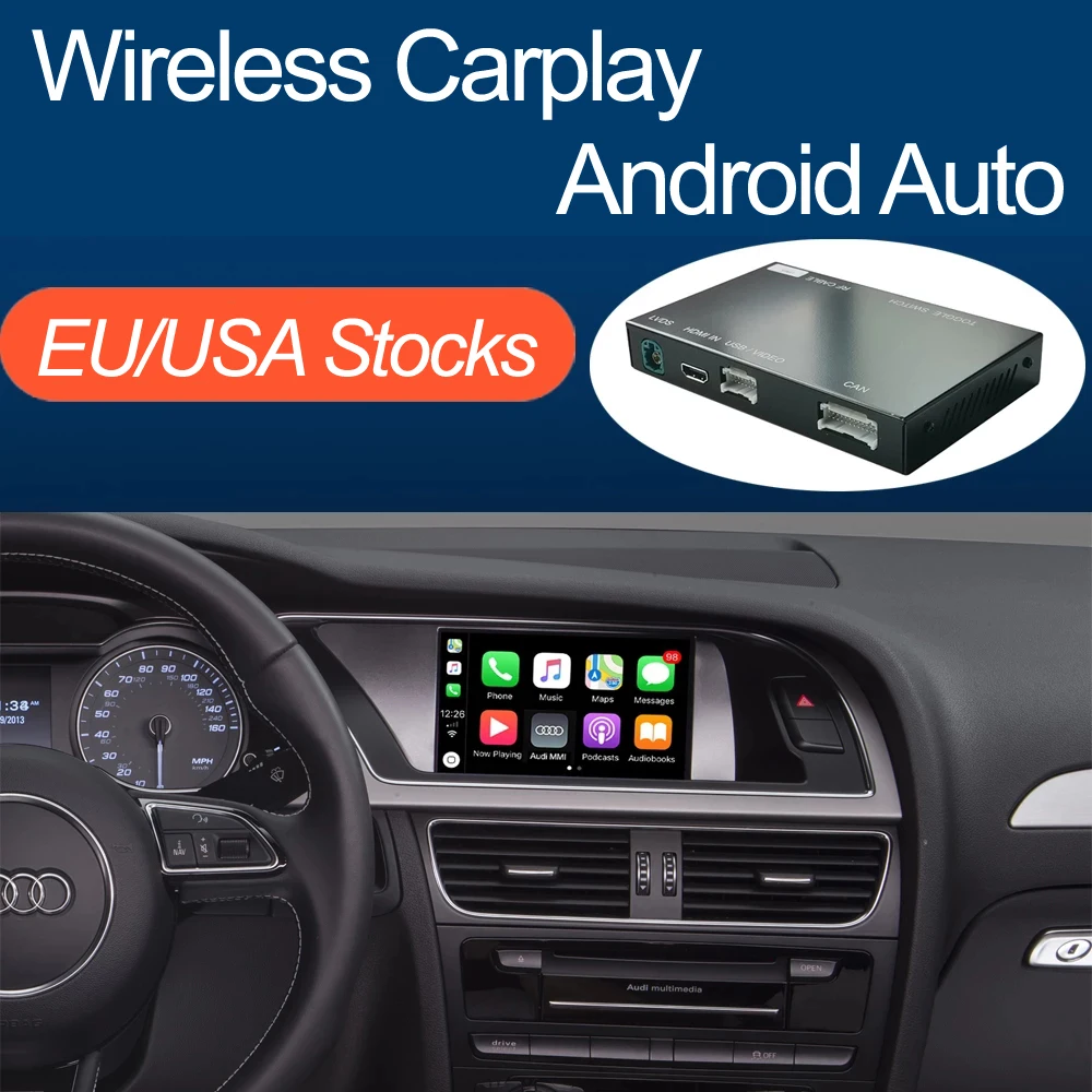 Wireless Apple CarPlay Android Auto Interface für Audi A4 A5 Q5 2009 ...