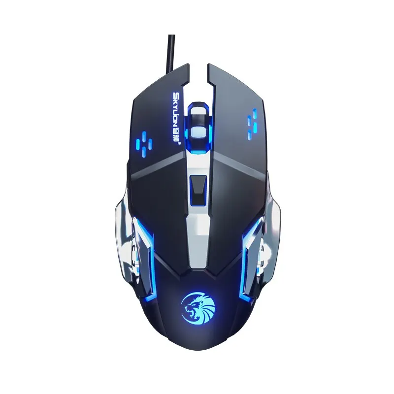 SKYLION F5 Wired 6 Keys Mouse Colorful Lighting Gaming and Office For ...