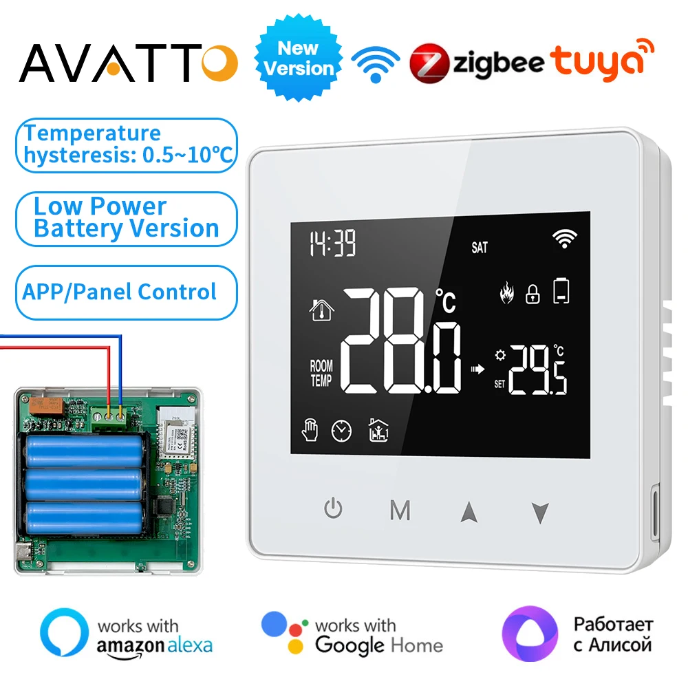 AVATTO-termostato-inteligente-Tuya-WiFi-ZigBee-controlador-de ...