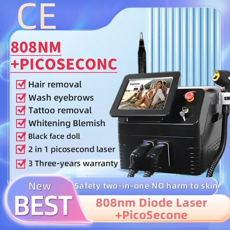 Picosecond-Laser-2-in-1-808-Diode-Laser-4000W-Painless-Hair-Removal ...
